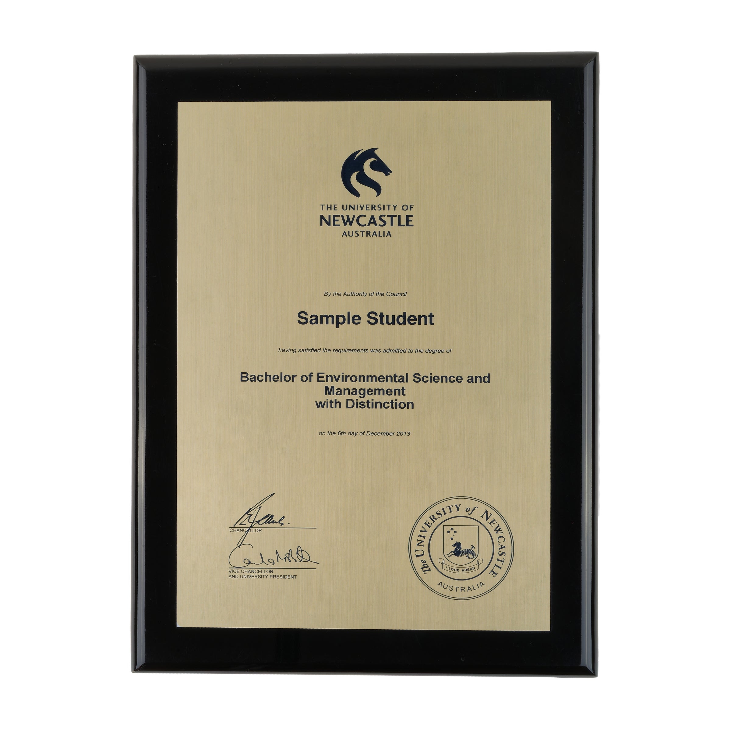 Black Gloss Plaque | Jackson Frames