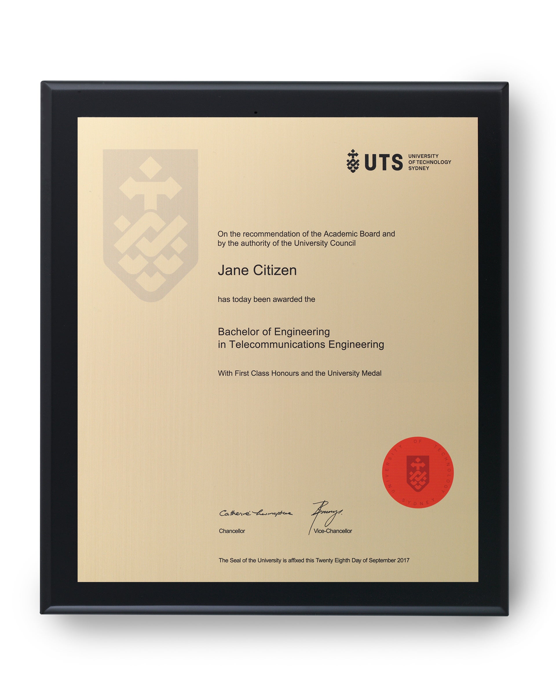 Black Matt Plaque | Jackson Frames