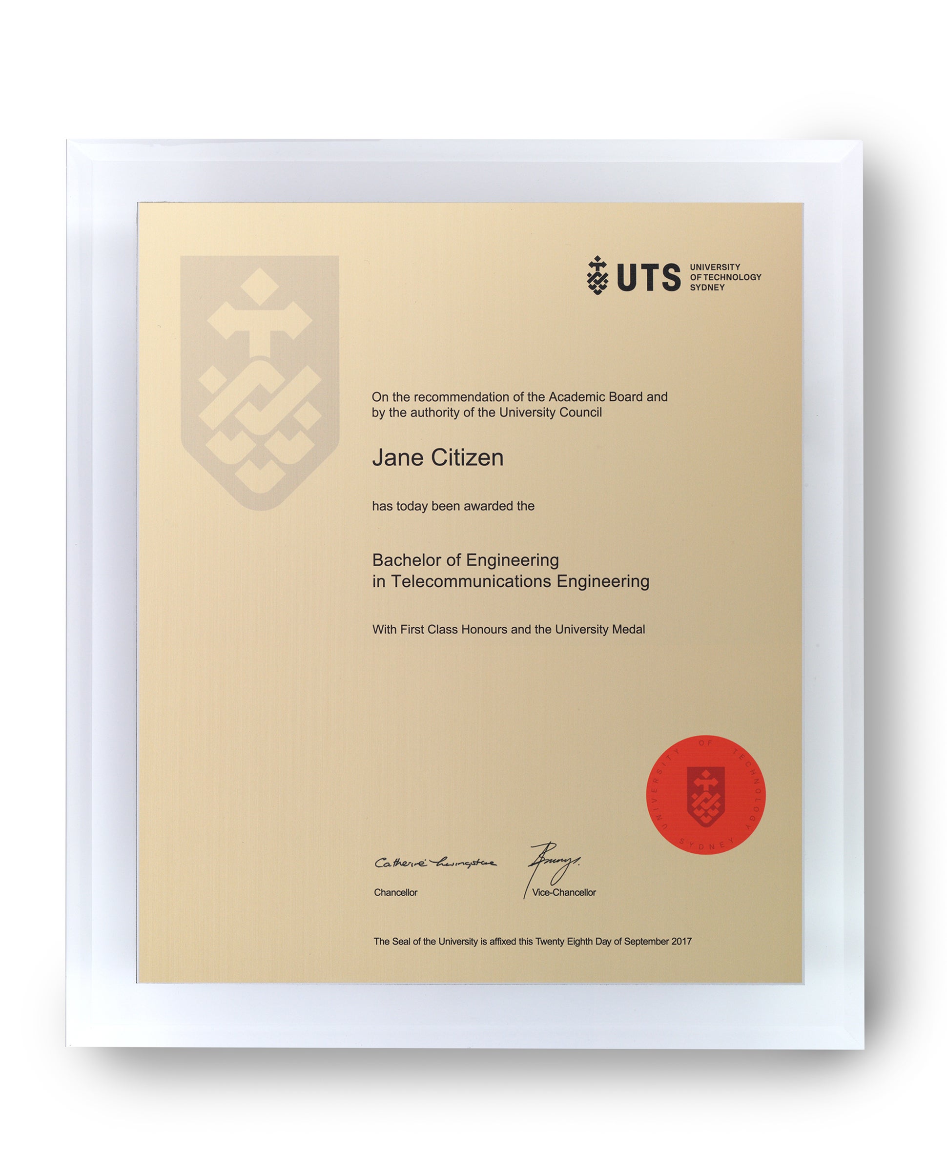 Clear Acrylic Plaque | Jackson Frames