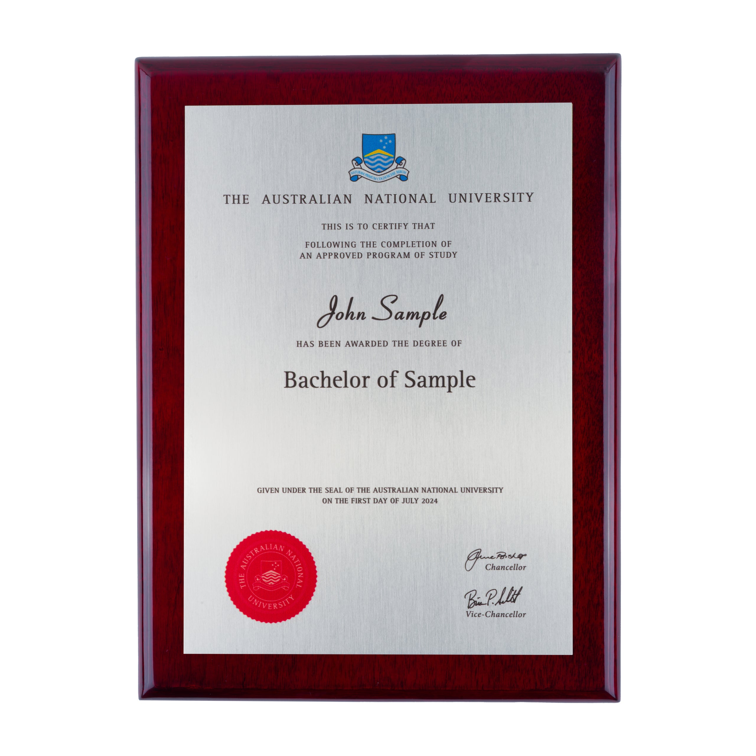 ANU: Rosewood Plaque | Jackson Frames